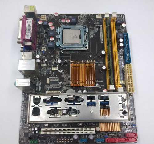 Комплект Intel Core 2 Quad Q9400 Asus P5QPL-AM, 2G