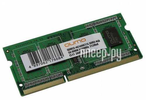 Qumo 4GB DDR3L 1600MHz sodimm 204pin CL11 QUM3