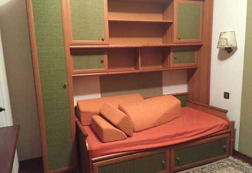 Комплект мебели, шкаф кровать, детская ротанго