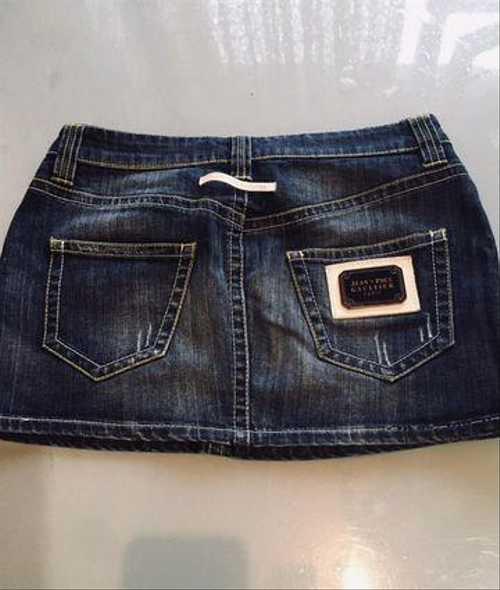 Джинсовая мини юбка Jeans Paul Gaultier