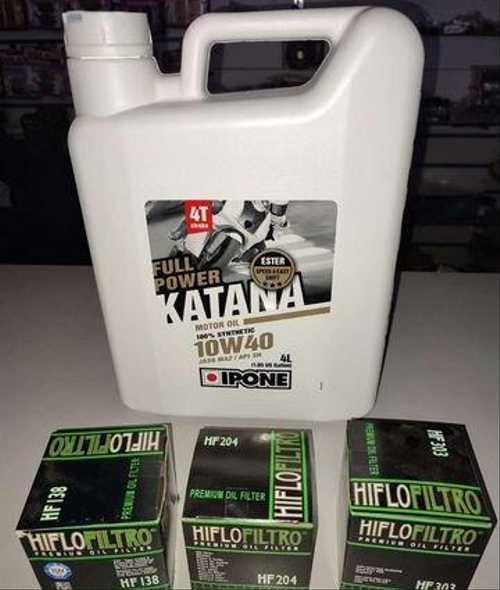 Моторное масло Ipone Katana full power +фильтр