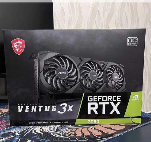 Видеокарта MSI GeForce RTX 3060 ventus 3x 12GB