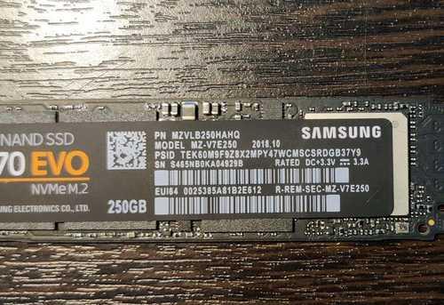 SSD Samsung 970 EVO MZ-V7E250 250 Гб
