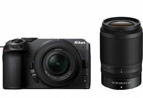 Фотоаппарат Nikon Z30 Kit 16-50mm VR + 50-250mm VR