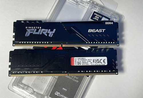 Оперативная память Kingston Fury Beast Black 2x8gb