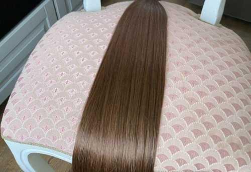 Волосы для наращивания 65- 85см шатен