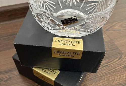 Конфетница Crystalite Bohemia хрустальное стекло