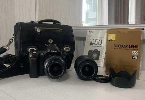 Nikon D 50 с 2мя объективами AF-S
