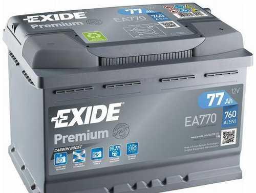 77Ah Аккумулятор 12V 6CT-77.0 Exide Premium EA770