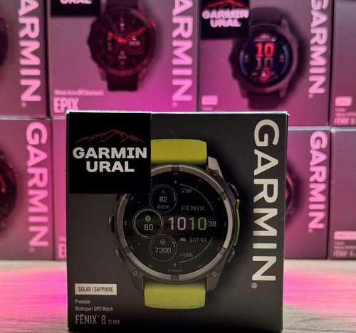 Garmin fenix 8 51 мм solar sapphire titanium