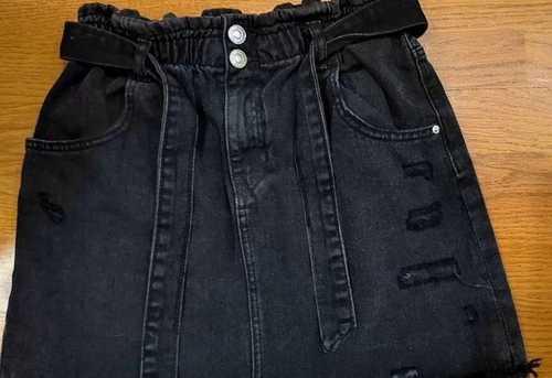 Юбка джинсовая для девочки, ростовка 140