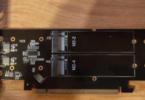 Плата расширения M.2 nvme SSD на pcie X16