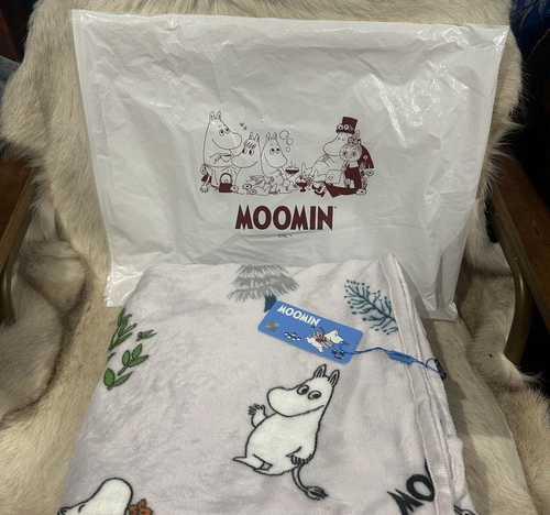 Плед из кораллового бархата 140х100 см Moomin