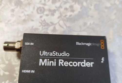 Blackmagic mini recorder