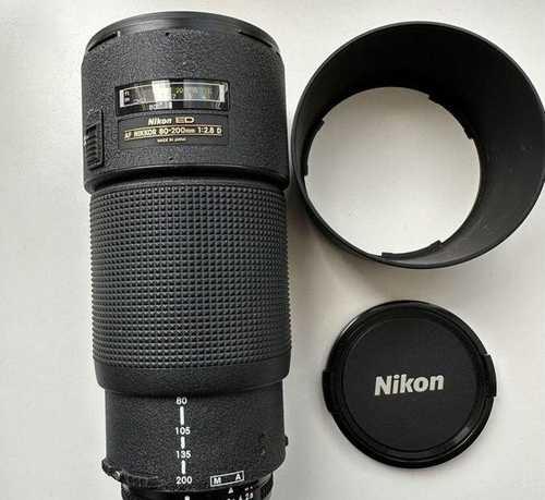 Объектив Nikon ed af nikkor 80-200mm 1 2.8 d