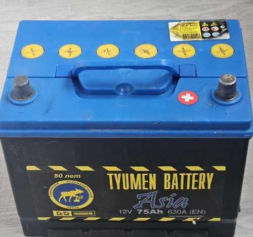 Аккумулятор Tyumen Battery Asia 75 Ач обр. пол