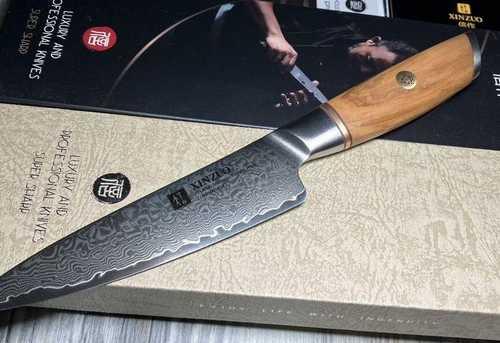 Нож кухонный Xinzuo-Дамаск+Nb