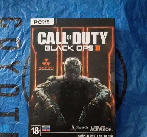 Call OF duty black OPS 3 диск PC