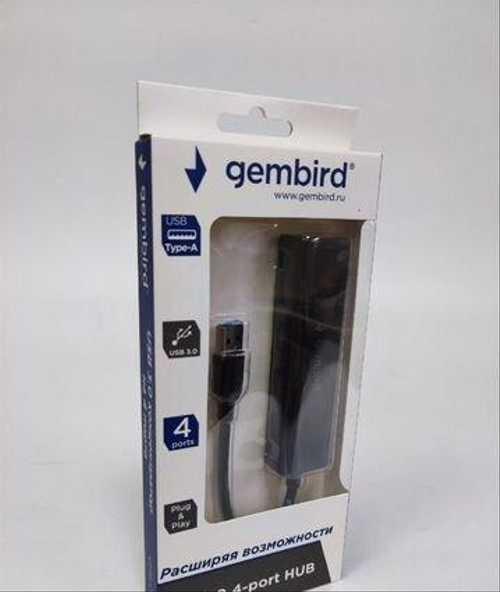 Разветвитель USB 3.0 Gembird UHB-C354, 4 порта, с