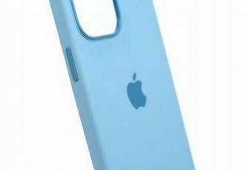 Чехол на iPhone 12 Pro Силикон Magsafe голубой
