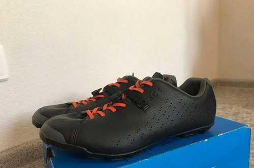 Велотуфли Shimano SH-XC5, чёрно-оранжевые