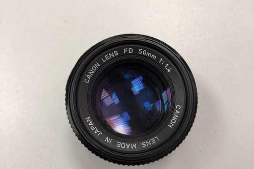 Объектив Canon FD 50mm f/1.4