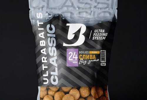 Бойлы прикормочные ultrabaits "classic" (слива) 24