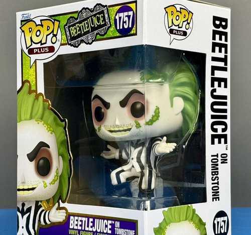 Funko Pop Plus 1757 Beetlejuice on Tombstone