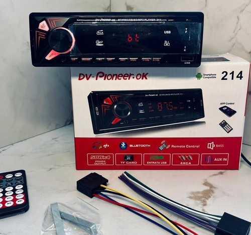 Автомагнитола с Bluetooth Pioneer 214 1Din новая