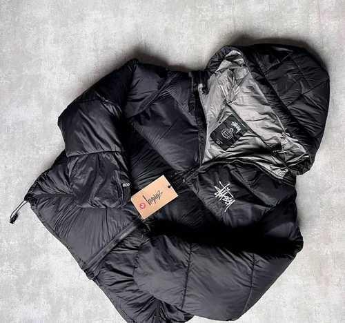 Пуховик Stussy micro ripstop down parka black
