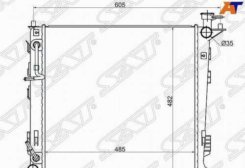 Радиатор охлаждения Hyundai ix35