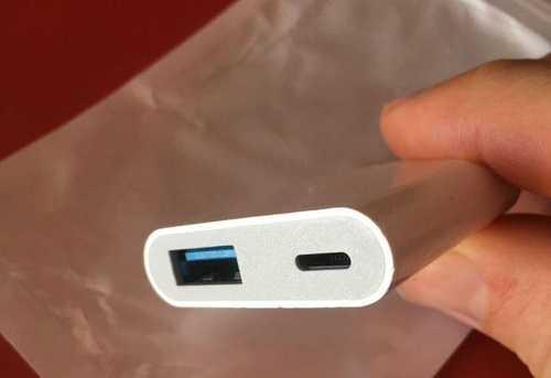 iPhone Lightning USB 3.0 переходник adapter