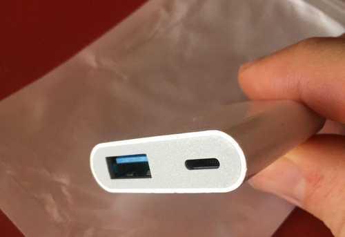 iPhone Lightning USB 3.0 переходник adapter