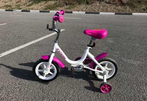 Детский четырехколесный велосипед для девочек