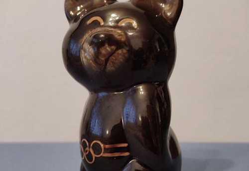 Олимпийский мишка статуэтка майолика СССР