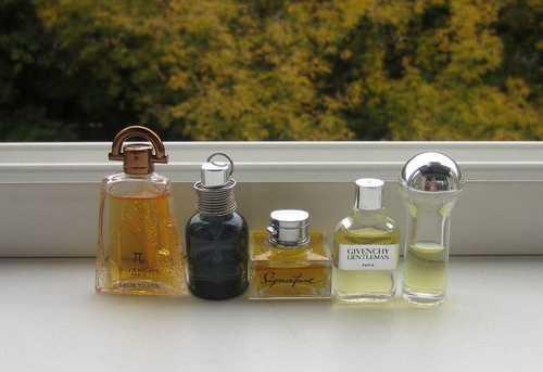 Signature for Men, Givenchy Pi, Cacharel Amor