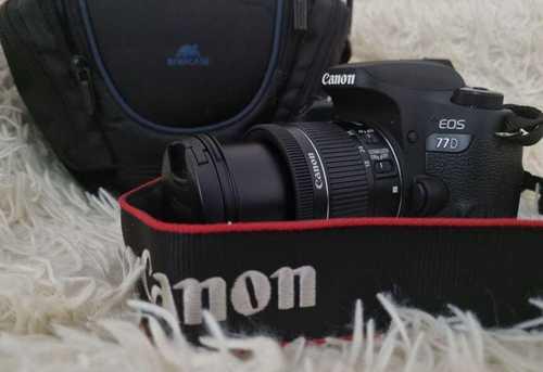 Зеркальный фотоаппарат canon 77D