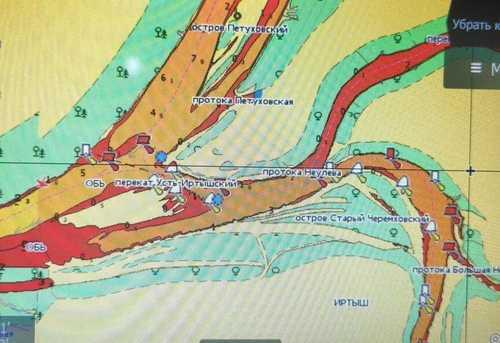 Карта глубин Lowrance C-MAP Y513 (Иртыш, Обь)