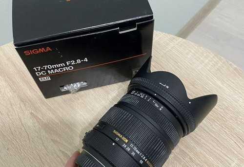 Sigma 17-70mm f2.8-4 dc macro hsm for sony