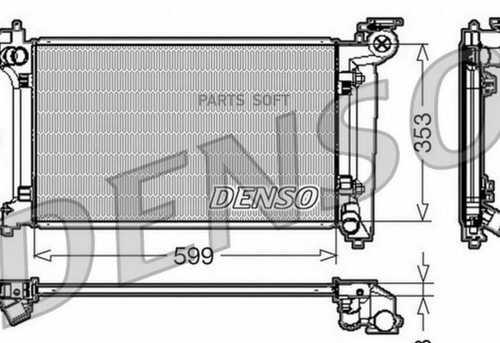 Радиатор двигателя toyota Avensis 00-08 / Corolla