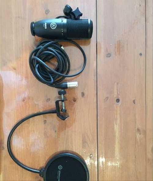 Микрофон AKG P120 + XLR кабель + поп-фильтр