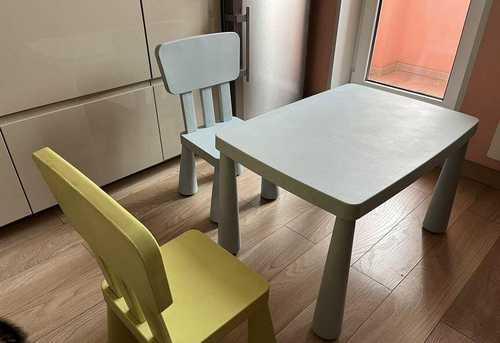 Стол и стулья из IKEA детские