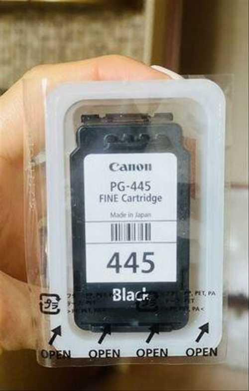 Новый картридж PG 445 чёрный