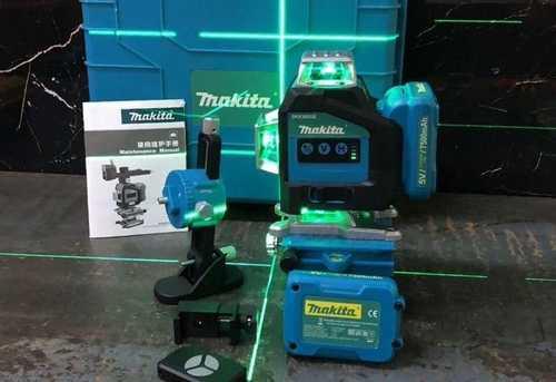 Лазерный уровень makita 4d нивелир 16 линий