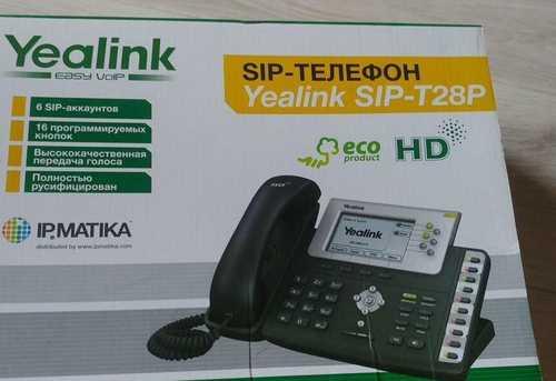 Yealink SIP-T28P IP-телефон SIP, viop, База