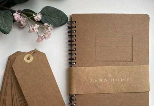 Блокнот, бирки Zara Home