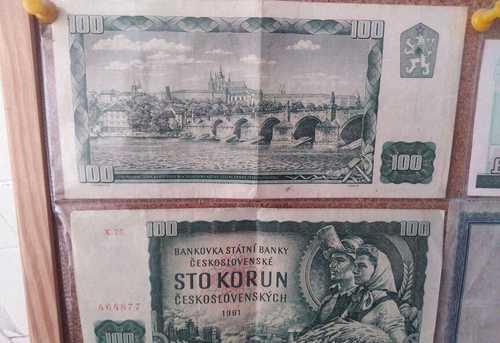 Банкнота Чехословакия - 100 крон 1961 год - XF