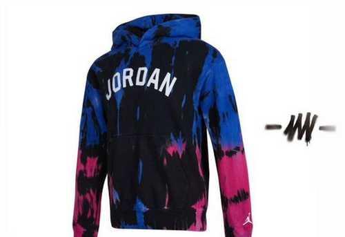 Худи Air Jordan Tie Dye Sports Blue PRM Nikelab