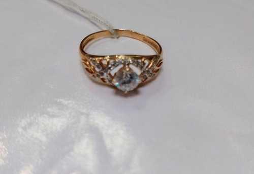 Золотое кольцо с фианитами (12000)