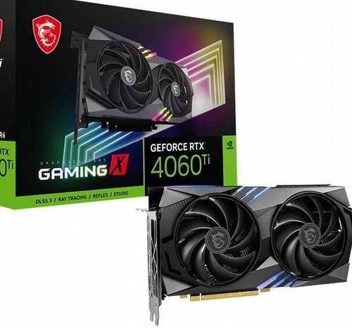 Видеокарта MSI RTX4060Ti gaming X 8GB gddr6 128bit 3xDP hdmi 2FAN RTL